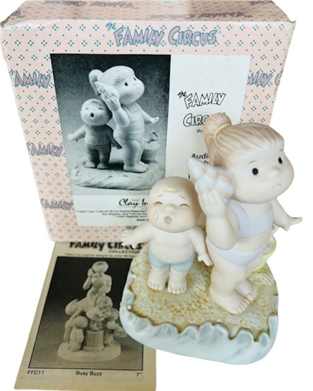 Family Circus Figurine by Bil Bill Keane for Clay in Mind NIB Box ...