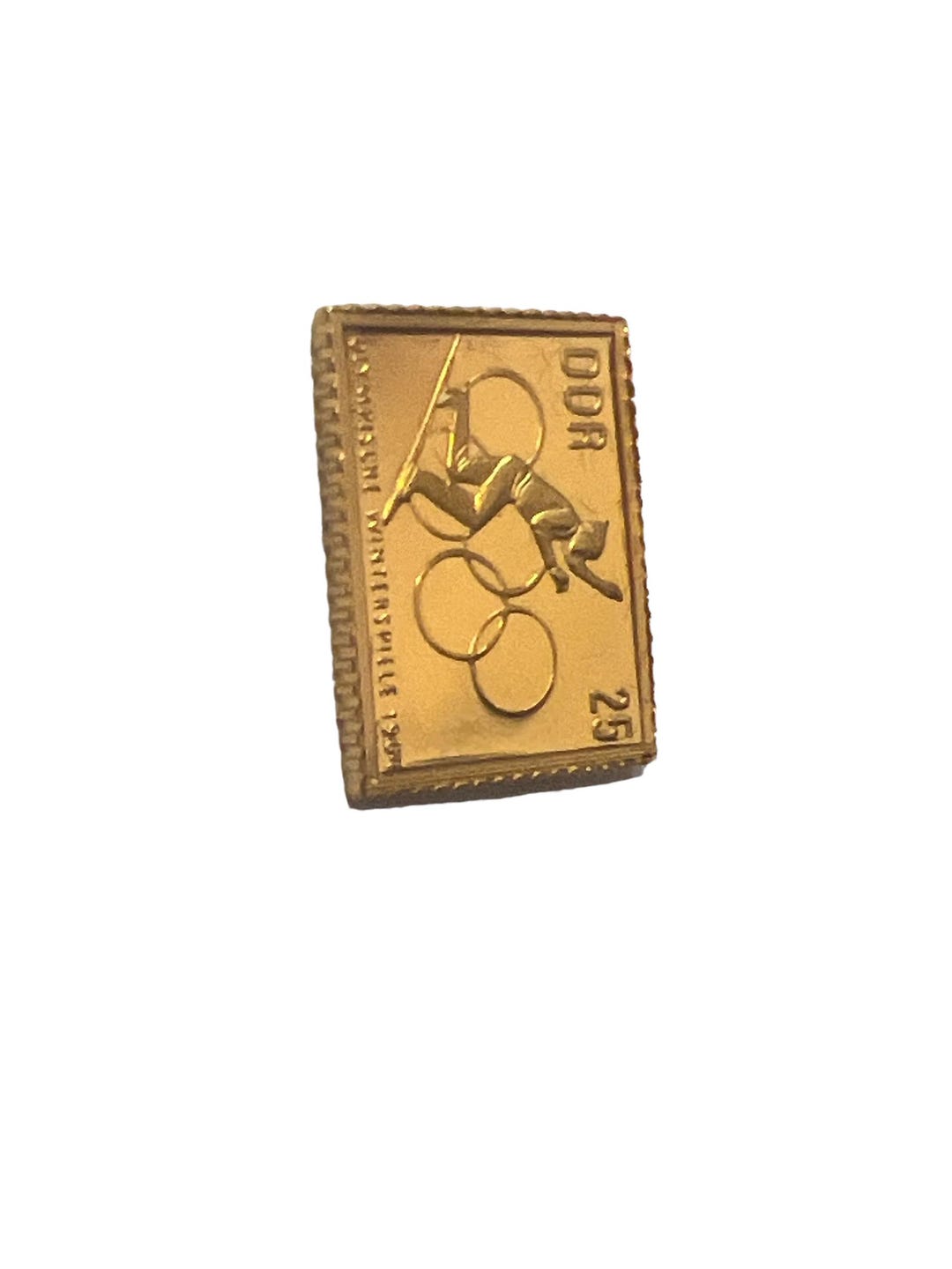 Franklin Mint Stamp Sterling Silver on Gold Olympics 1985 German ...