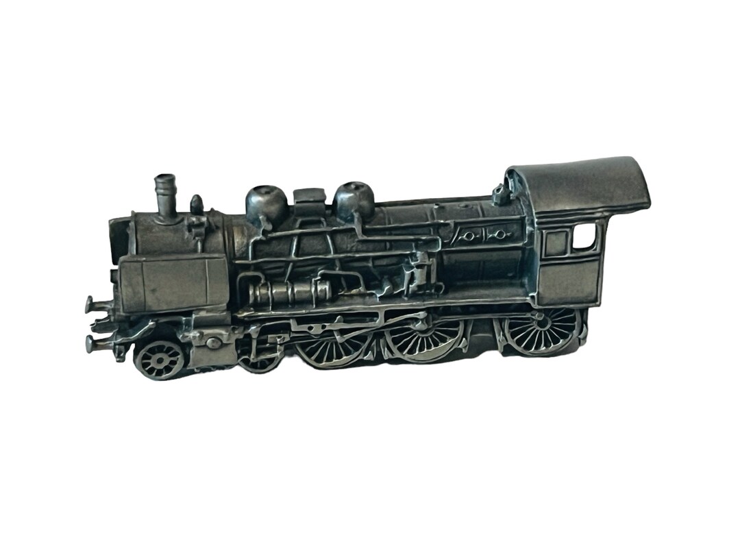 Danbury Mint Pewter Train American Steam Engine Locomotive Figurine ...