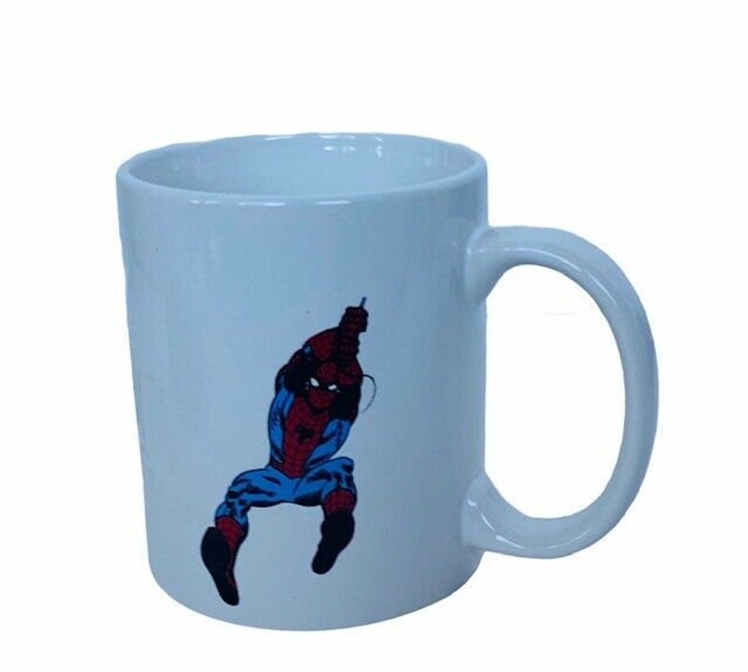 Marvel Comics Disney Mug Cup Drinking Glass Spider-man Peter Parker Web ...