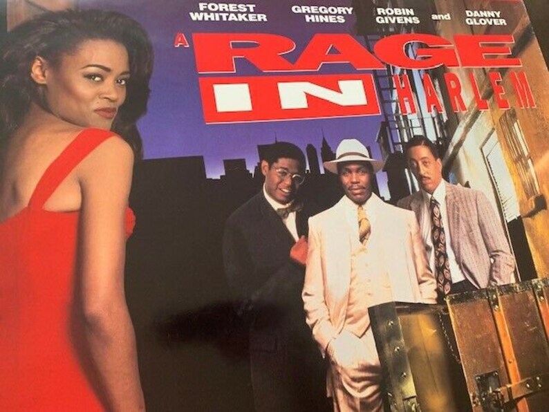 Movie Theater Cinema Poster Vtg Lobby Card 1991 Rage in Harlem Glover ...