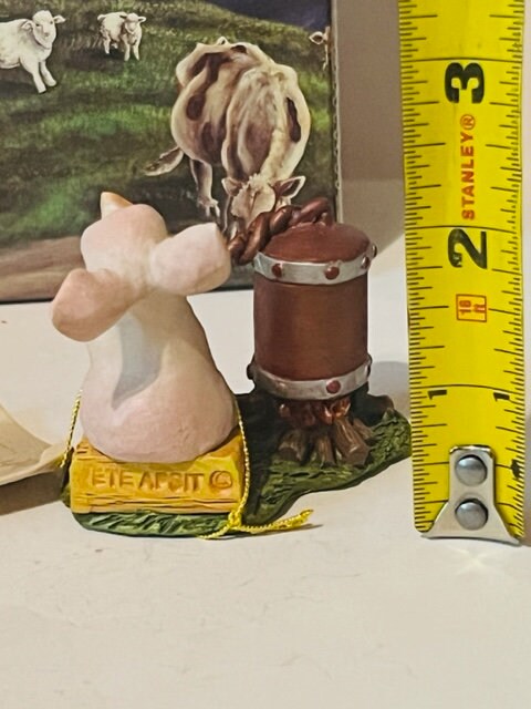 Pig Hollow Figurine Calabar Pete Apsit Vtg Hog Piglet Anthropomorphic ...