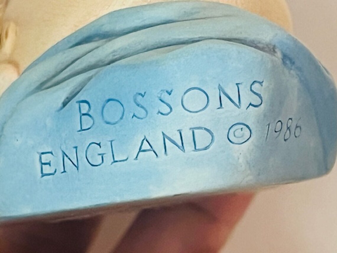 Bosson Legend Chalkware Face Bust Figurine Wall England 1986 Drummer ...