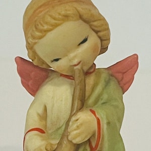 Anri Ferrandiz Italy Hand Carved Figurine Vtg Signed Angel Shofar ...