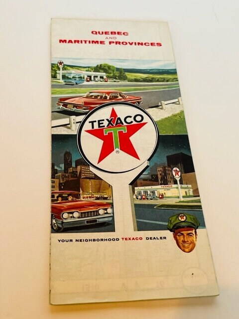 Art & Collectibles Collectibles Texaco Star Vintage Road Map 1960s to ...