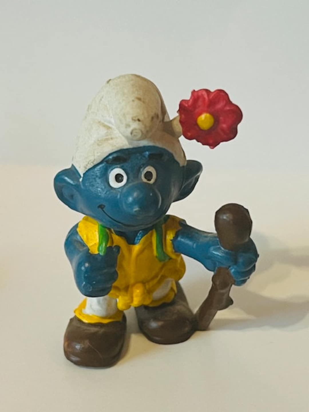 Smurfs Vtg Toy Figure Peyo Schleich W Germany Smurf 1978 Hike Hiking ...