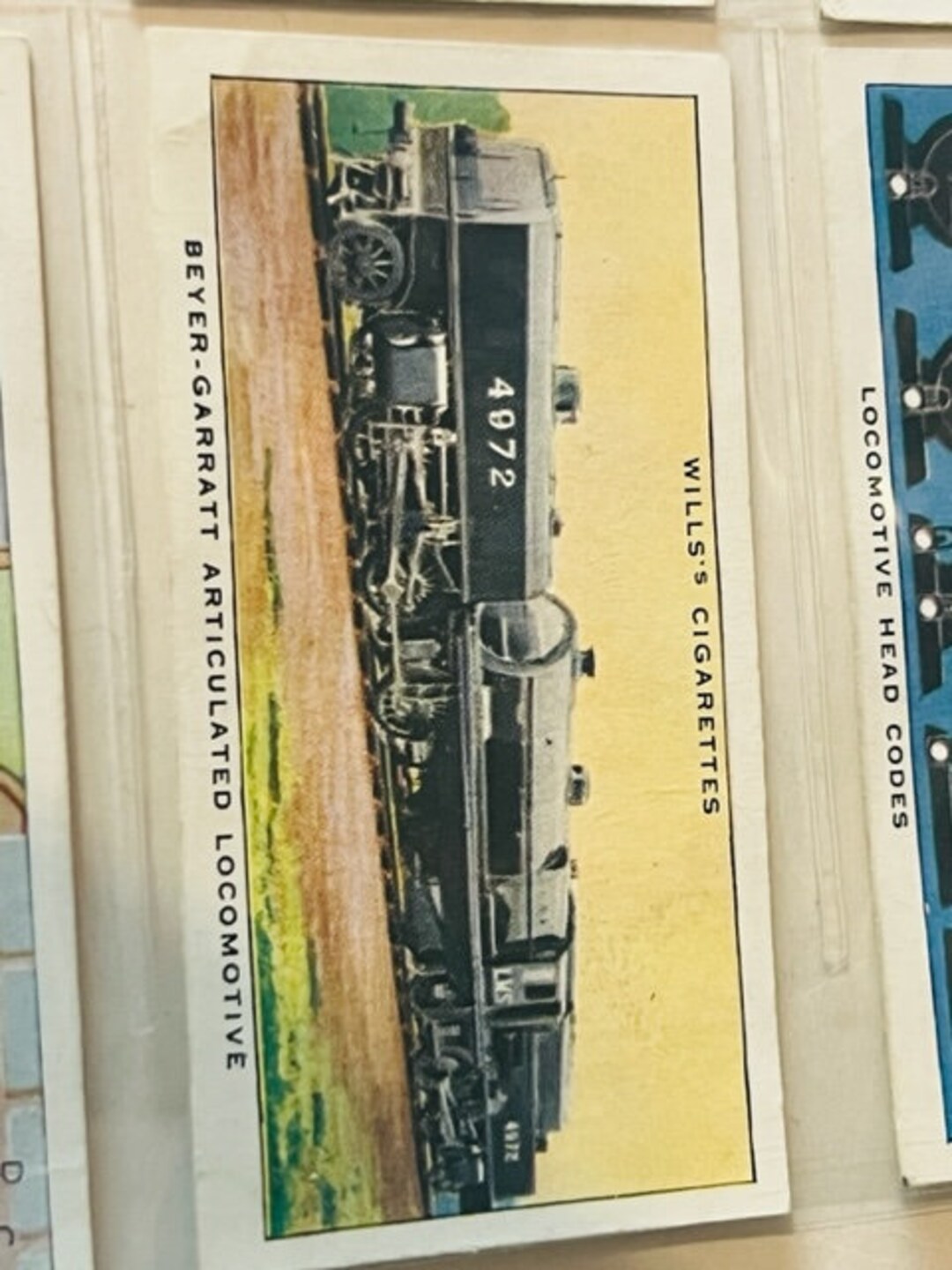Railroad Card Train Railway Equipment 1938 HO WD Wills Imperial Beyer ...