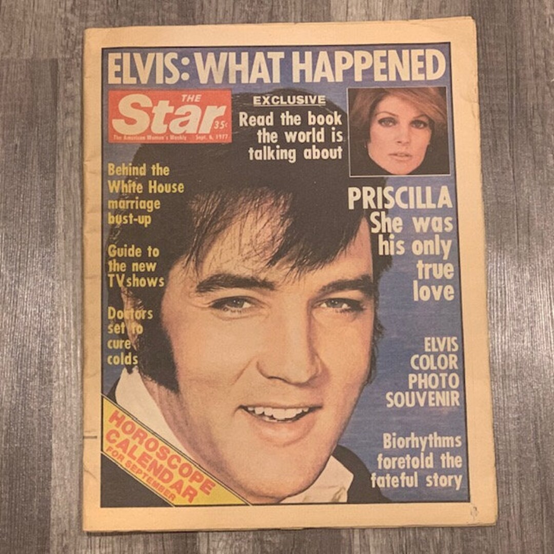 ELVIS PRESLEY NEWSPAPER 1977 Magazine Death of the King Media - Etsy