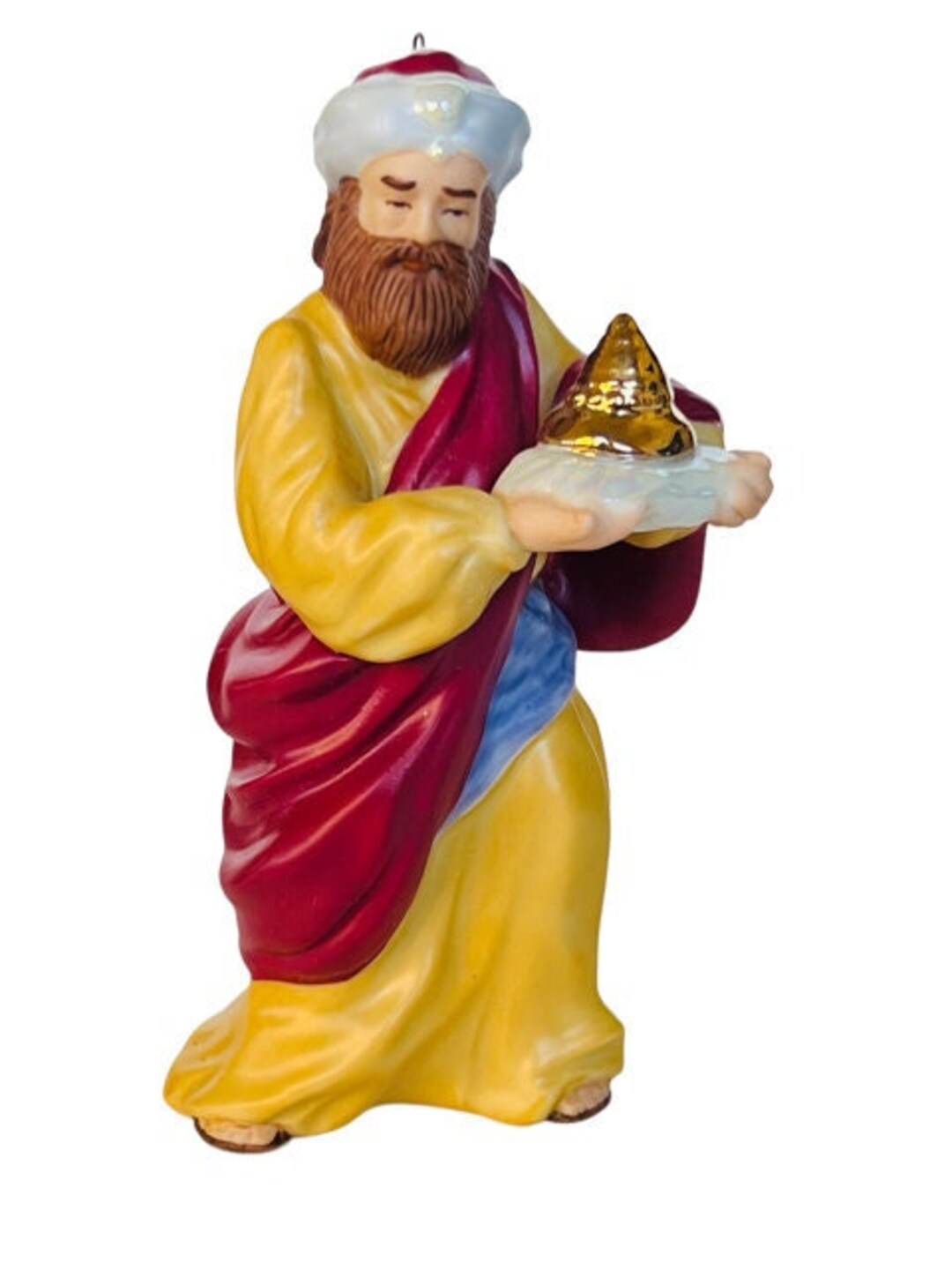 Hallmark Figurine Christmas Nativity Scene Vtg Sculpture Gift Melchior ...