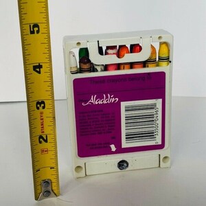 Walt Disney Crayons With Built in Sharpener Vtg Collectible Aladdin Abu ...
