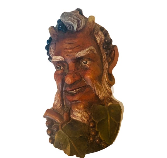 Pan Greek God Man Devil Horns West Germany W Wall Hanging | Etsy