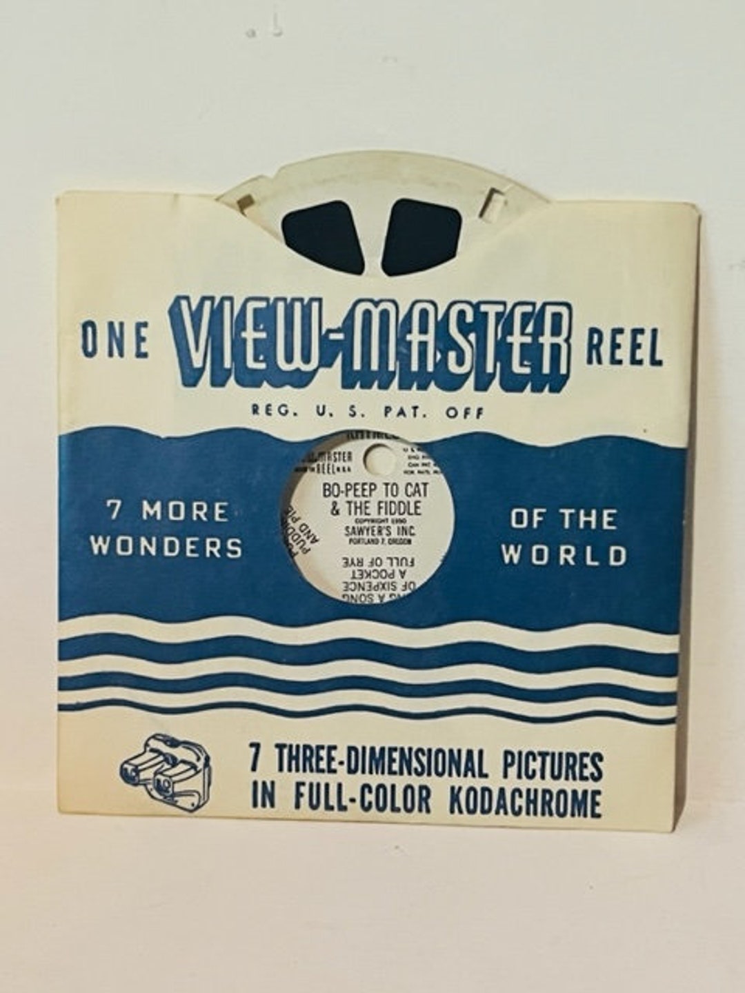 Viewmaster Sawyer 1948 Reel View Master Vtg Antique 7 Wonder Bo Peep ...