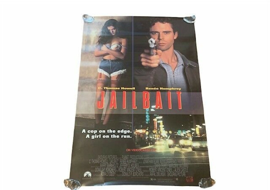 Movie Theater Cinema Poster Lobby Card 1992 Jailbait Thomas Howell Jail Bait NB - Etsy