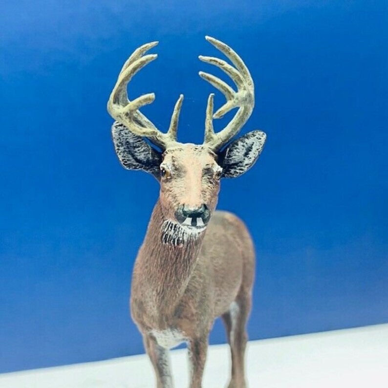 Herman Deaton White Tailed Deer Elk Sculpture Figurine Statue | Etsy