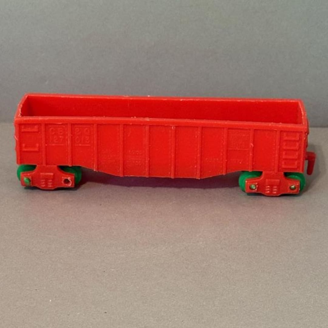 Antique Toy Train Plastic Figure Railroad Lionel 1960s Burlington Coal ...