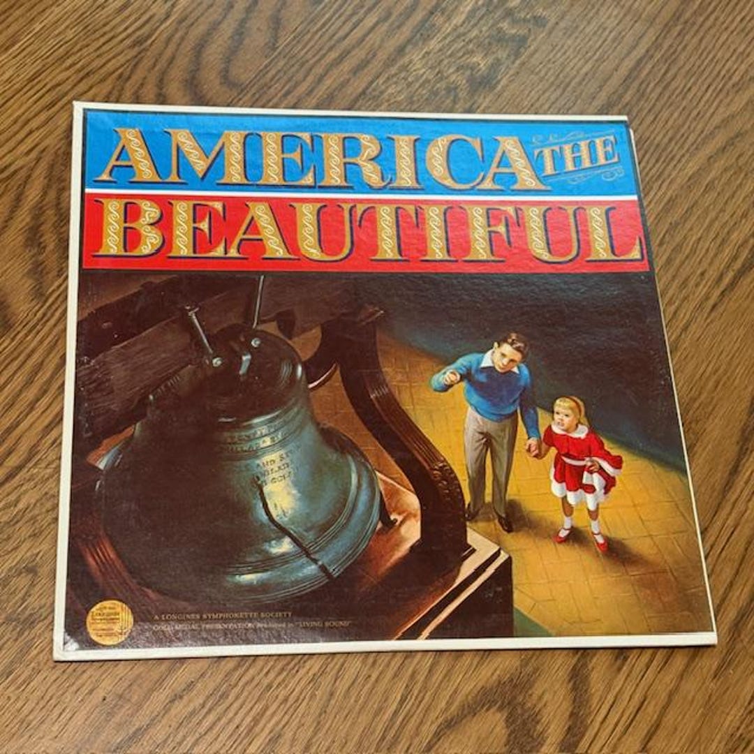 Vintage Record Vinyl 33 RPM Album Lp 12" Cover America the Beautiful ...
