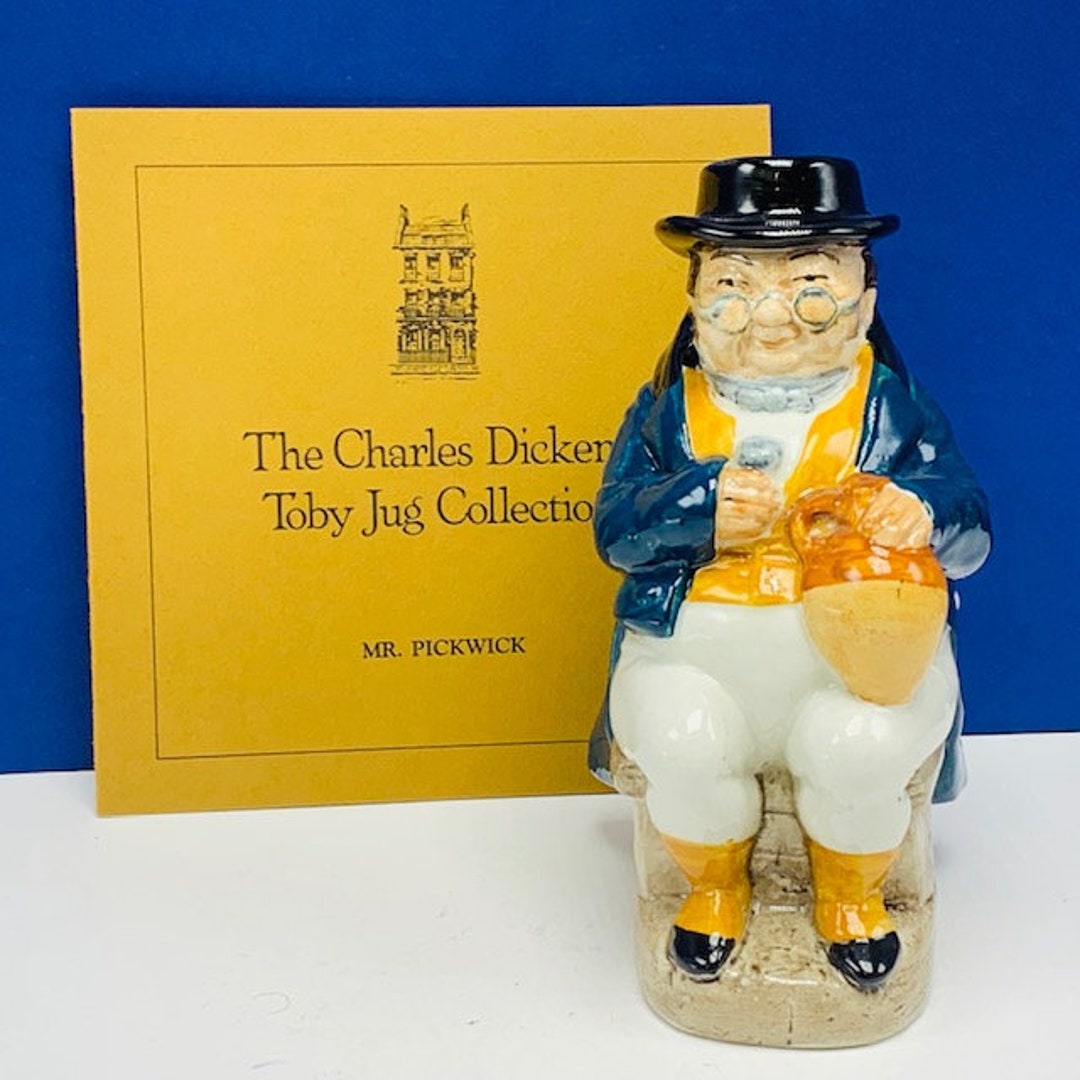 CHARLES DICKENS TOBY Jug Mug Figurine 1979 Franklin Mint Collection Coa ...