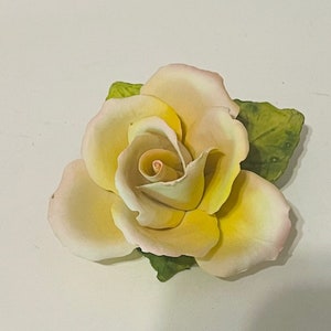 Capodimonte Porcelain Flower Sculpture Italy Figurine Vtg Napoleon ...