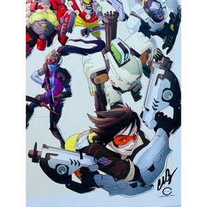 Comic Art Signed 17X11 Print Poster Manga DC Anime Christopher Cayco ...