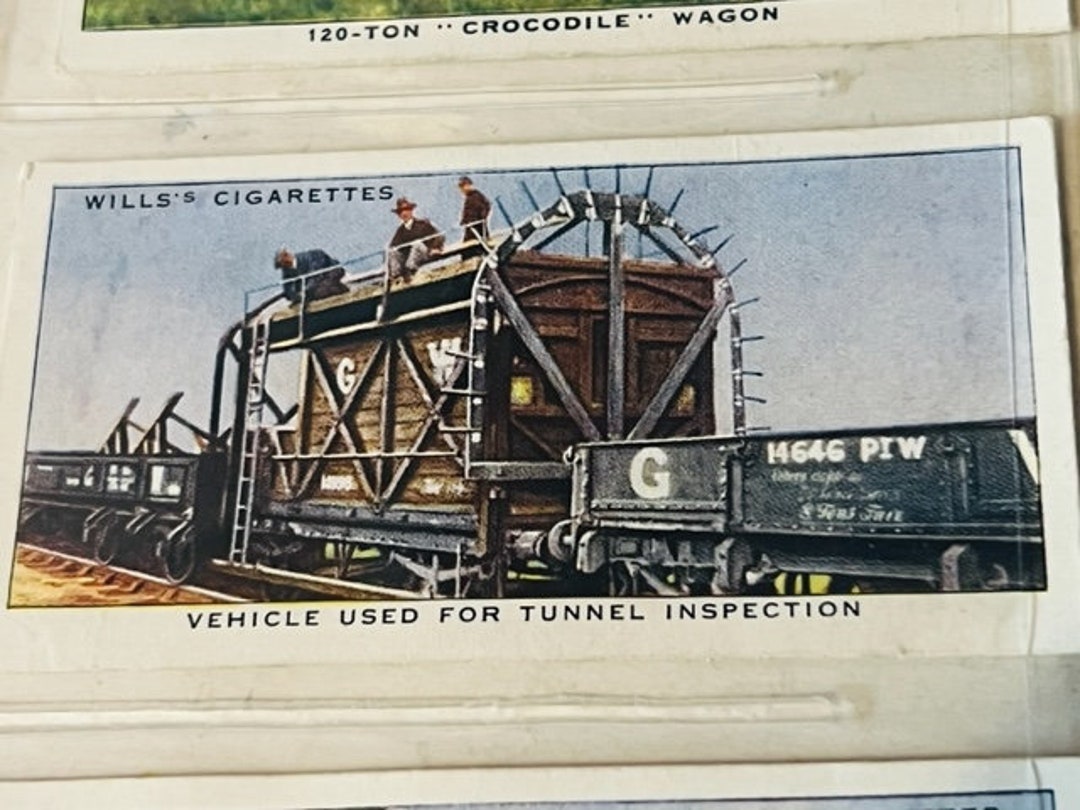 Railroad Card Train Railway Equipment 1938 HO WD Wills Imperial Tunnel ...