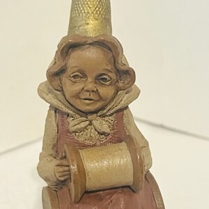 Tom Clark Figurine Gnome Elf SIGNED Cairn Sculpture Thimble Thimblena ...