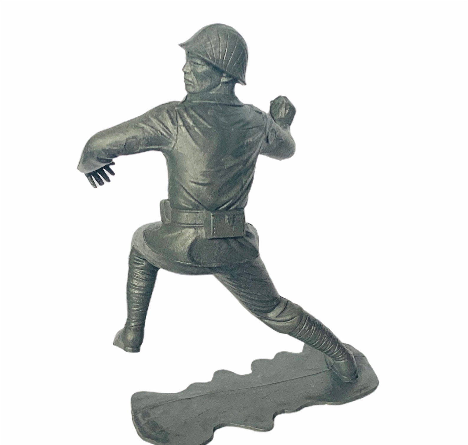PLASTIC ARMY MEN Louis Marx 6" Vintage Toy Soldier Vtg Military Marines ...