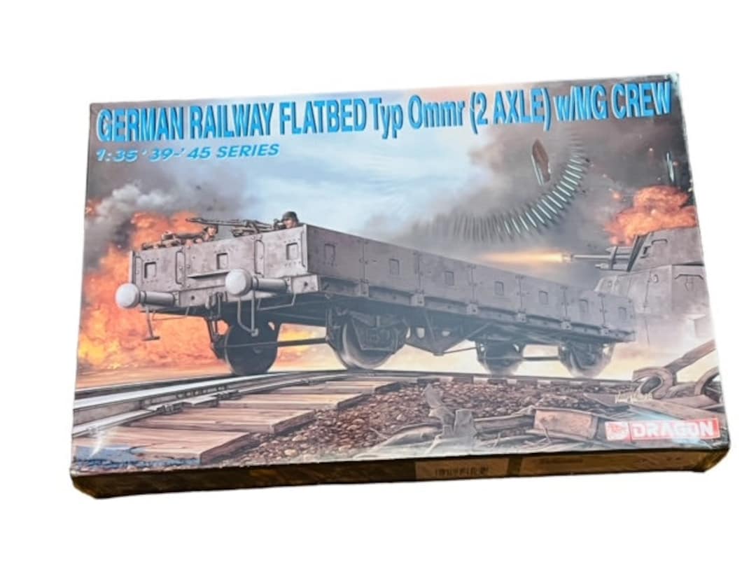 Dragon Model Kit Military 1/35 Scale Box SEALED German Railway Flatbed ...