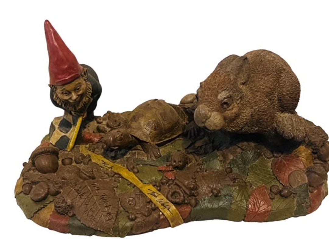 Tom Clark Figurine Gnome Elf SIGNED Cairn Sculpture the Race Hare ...