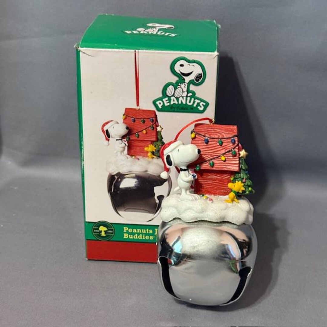 Vintage Peanuts Snoopy Charlie Brown Christmas Ornament Jingle Bells ...