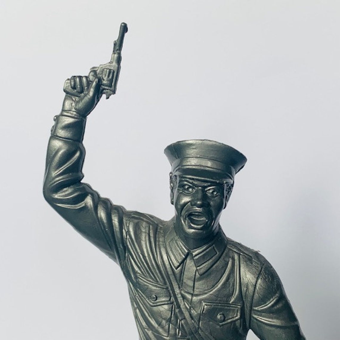 PLASTIC ARMY MEN Louis Marx 6" Vintage Toy Soldier Vtg Military Marines ...