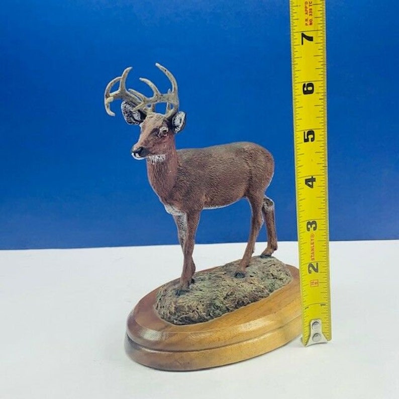 Herman Deaton White Tailed Deer Elk Sculpture Figurine Statue | Etsy