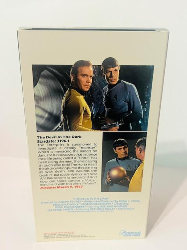 Star Trek Original TV Series VHS Tape Movie Kirk Spock 1985 Devil in ...
