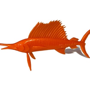 Deep Sea Creatures 1968 MPC Plastic Cereal Toy Figure Marx Vtg Sawfish ...