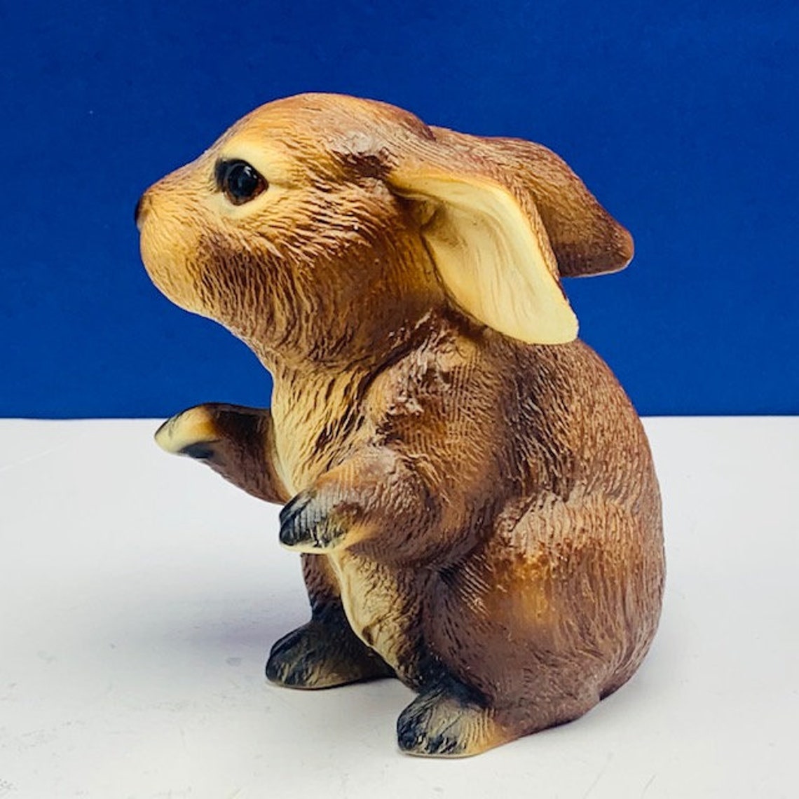 BUNNY RABBIT FIGURINE Japan vintage porcelain sculpture | Etsy