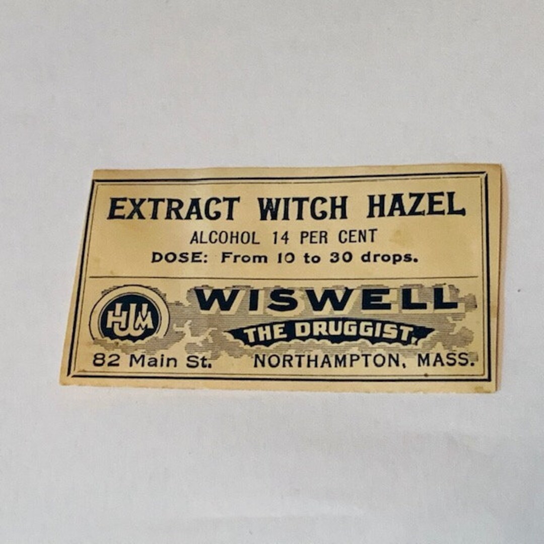 DRUGSTORE PHARMACY LABEL Antique Paper Ephemera Vintage Ww1 Era Wwi ...