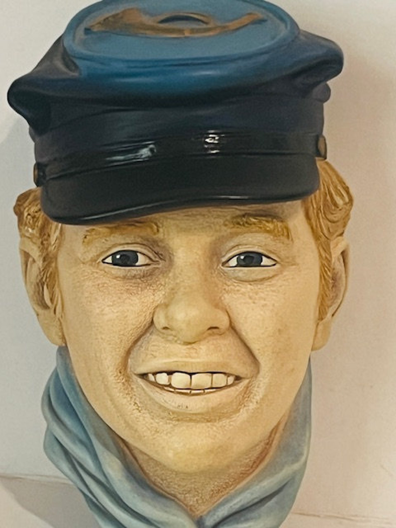 Bosson Legend Chalkware Face Bust Figurine Wall England 1986 Drummer ...
