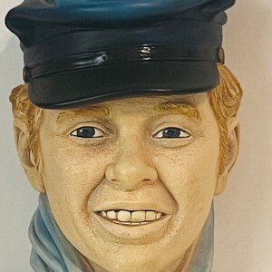 Bosson Legend Chalkware Face Bust Figurine Wall England 1986 Drummer ...
