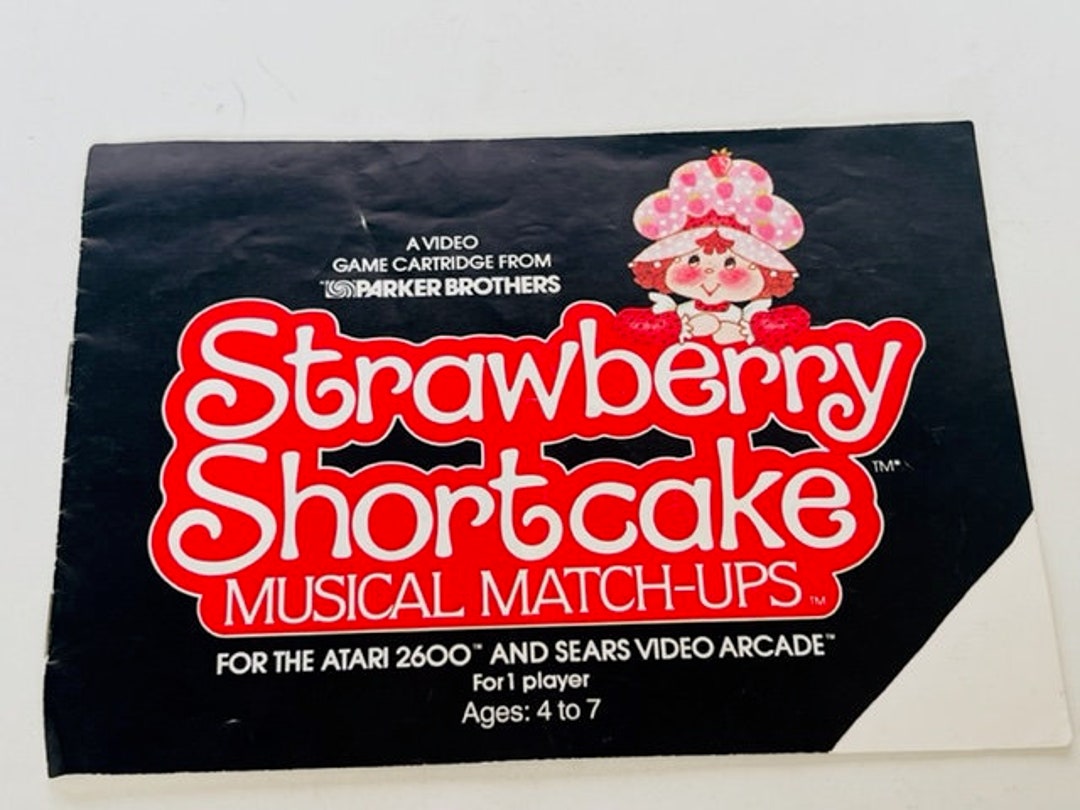 Strawberry Shortcake Atari 2600 Video Game Vtg Manual Instructions ...
