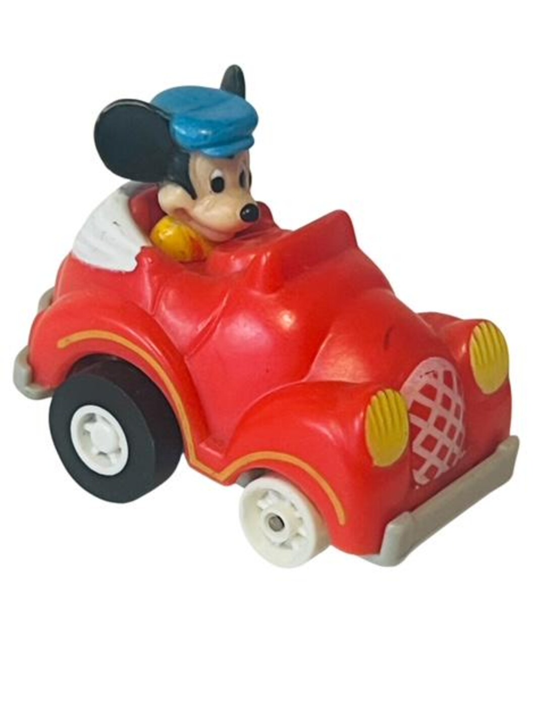 Walt Disney Figure Vtg Toy Disneyland Souvenir Mickey Mouse Car Red V36 ...