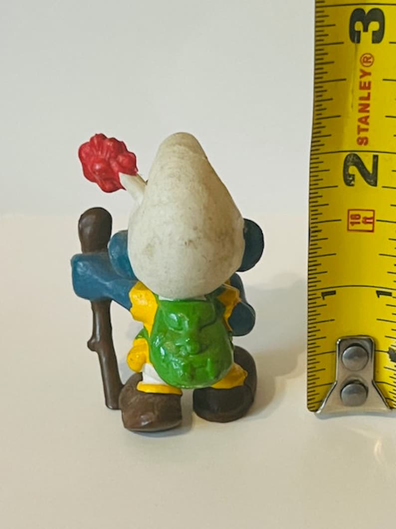 Smurfs Vtg Toy Figure Peyo Schleich W Germany Smurf 1978 Hike Hiking ...