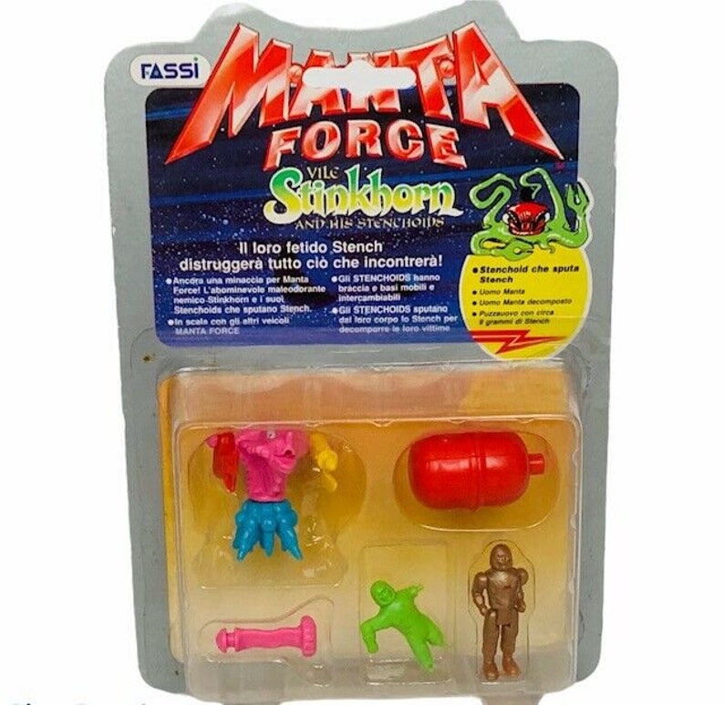 Manta Force Sunkhorn Stenchoids Fassi action figure toy set | Etsy