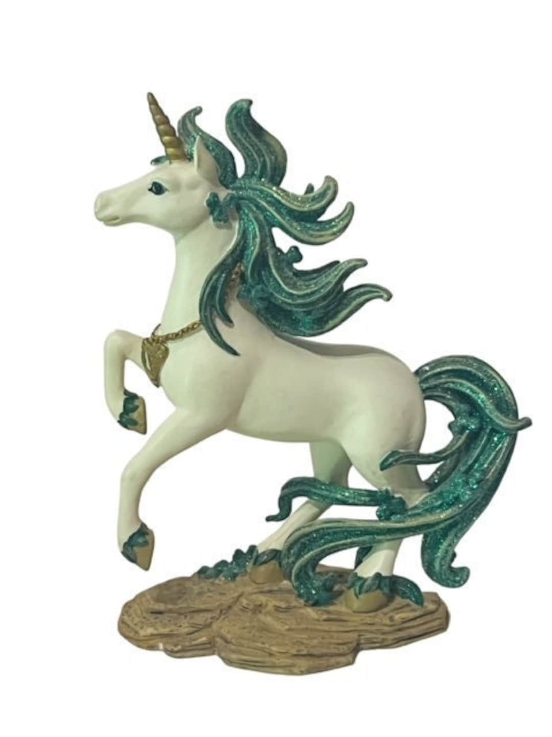 Unicorn Figurine Pegasus Hamilton Collection Emerald Isle May Song ...