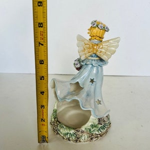 Angel Candle Holder Figurine Demdaco Wildflower Kathy Killip ...