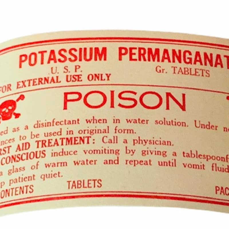 Poison Bottle Label - Etsy
