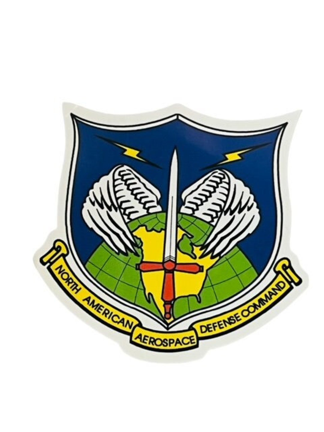 North American Aerospace Defense Command Decal Sticker Vtg Military ...