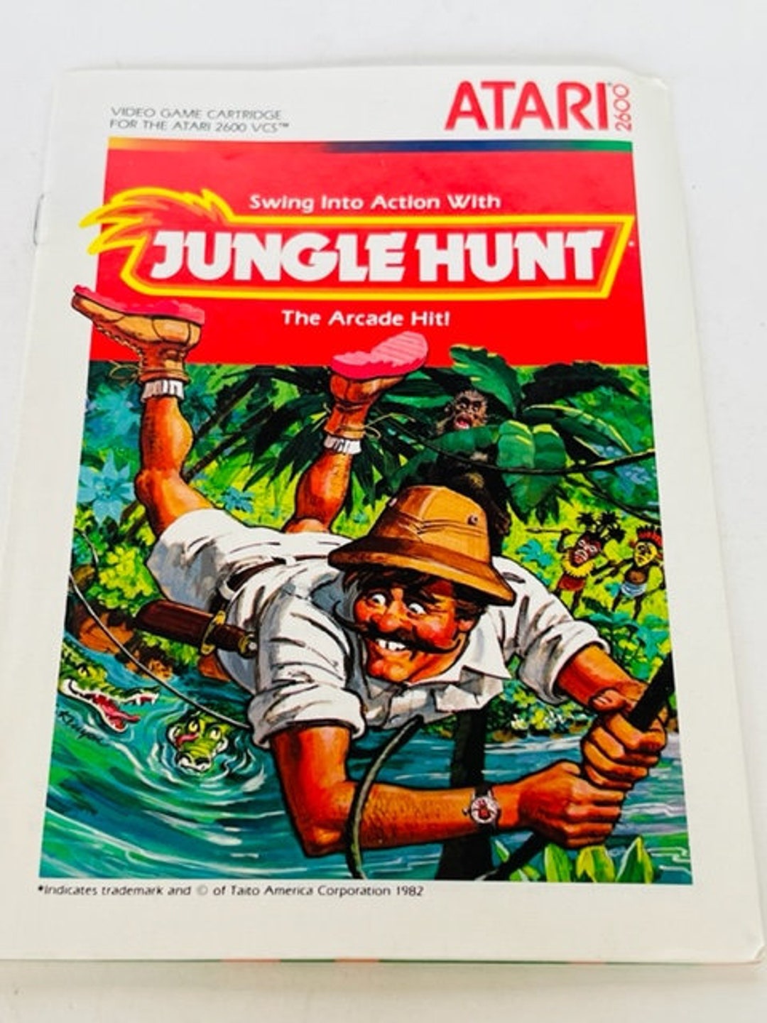 Jungle Hunt Atari 2600 Video Game Cartridge Vtg Manual Instructions ...
