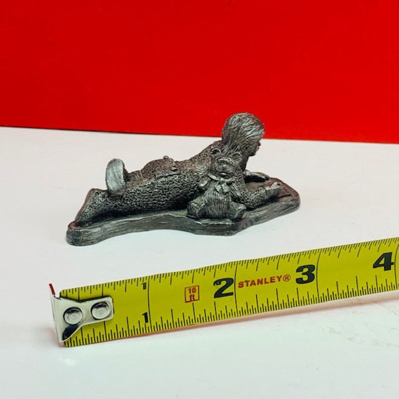 MICHAEL RICKER PEWTER Figurine Sculpture Vintage Statue Folk | Etsy