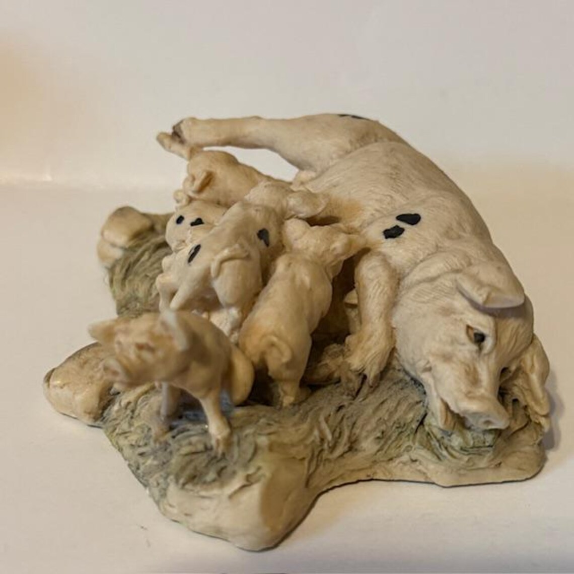 Vintage Pig Figurine Anthropomorphic Piglet Signed Lowell Davis 1981 ...