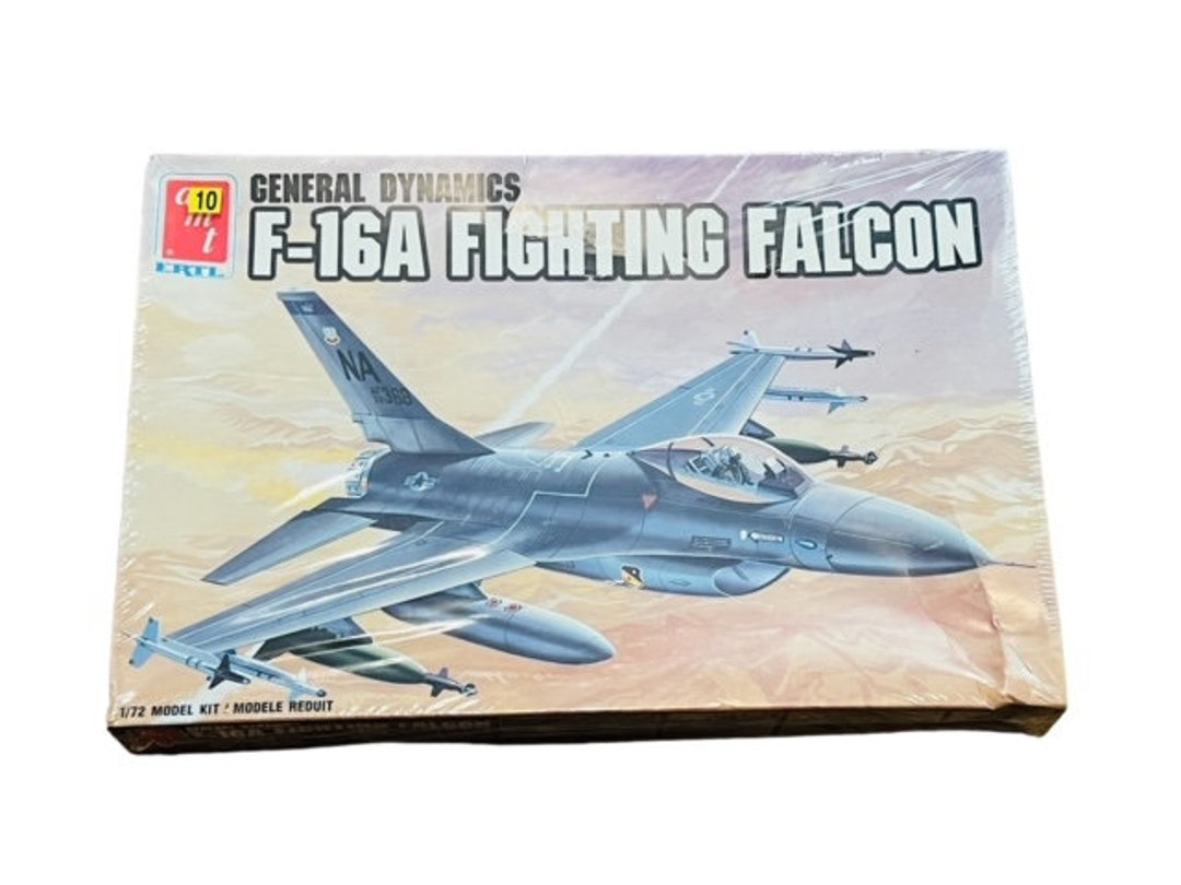 AMT ERTL Model Kit Military 1/72 Scale SEALED F-16A Fighting Falcon Jet ...