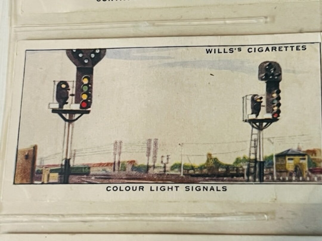 Railroad Card Train Railway Equipment 1938 HO WD Wills Imperial Light ...